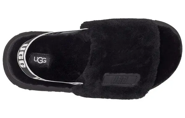 UGG Disco Slide Platform Slippers - Black