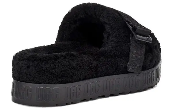 UGG Fluffita Thick Sole Slipper - Black