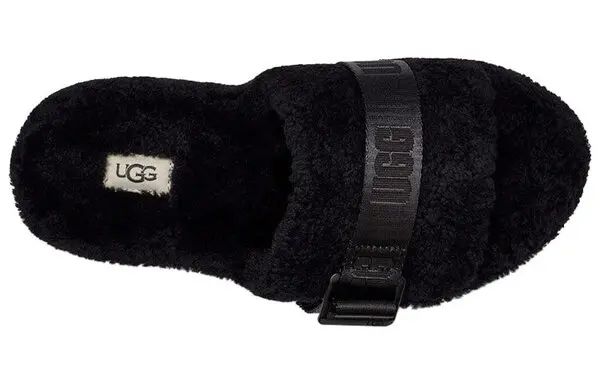 UGG Fluffita Thick Sole Slipper - Black