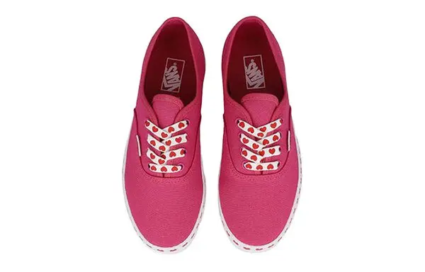 VANS Lace-up Low Top Sneakers With Heart Detail