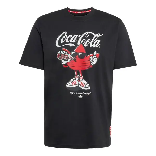 Adidas X Coca Cola Classic Sport Graphic Treffle T-shirt Asia Sizing - Black