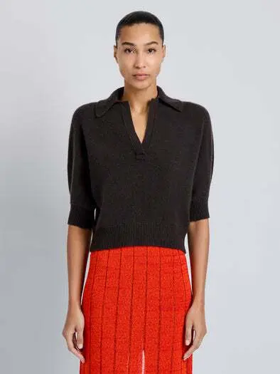 Proenza Schouler Vella Top - Espresso
