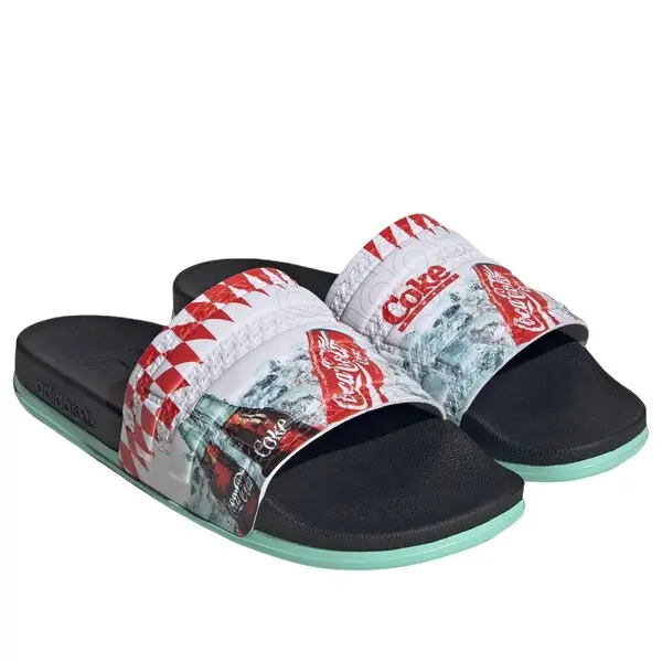 Adidas X Coca Cola Adilette Og Cf Slides - Core Black/cloud White/none