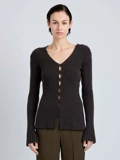 Proenza Schouler Valeria Top - Espresso