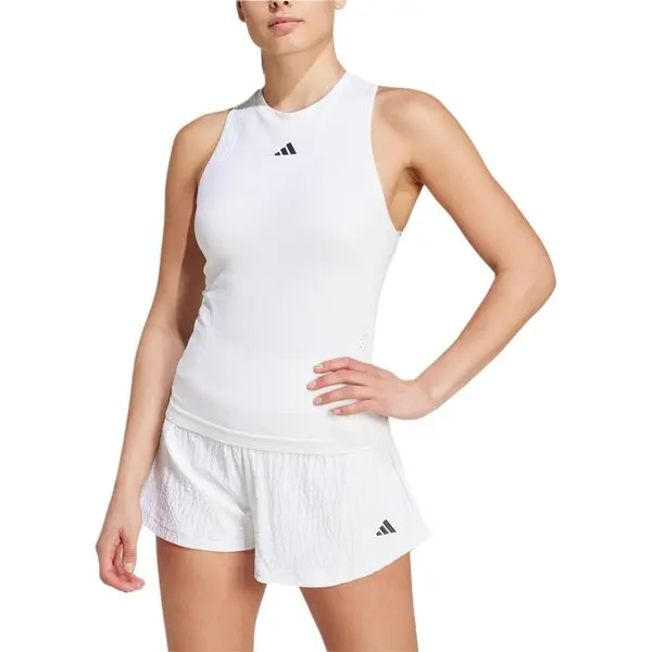 Adidas Pro Aeroready Seamless Y-tank - Whitre