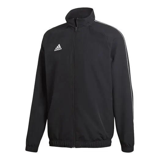 Adidas Logo Printing Casual Track Jacket - Black