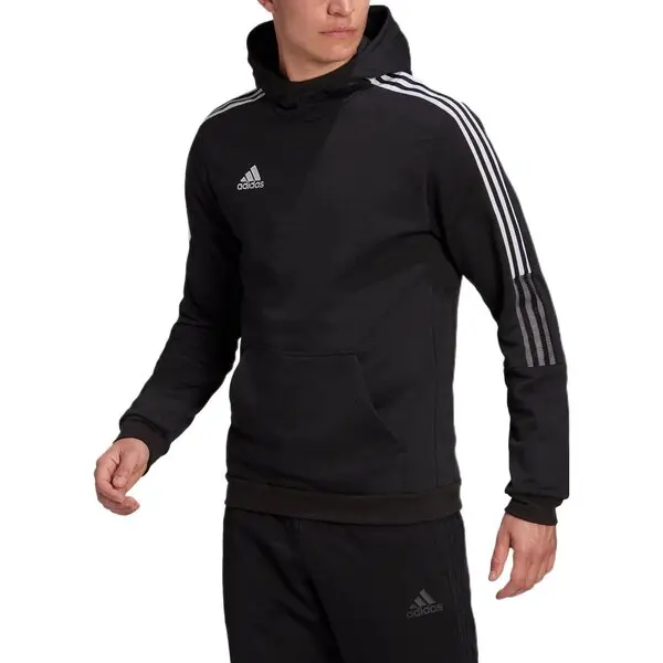 Adidas Logo Hoodie With Striped Detailing