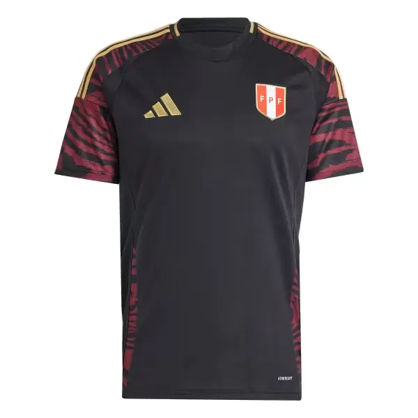 Adidas Peru 24 Away Soccer Jersey - Black/red