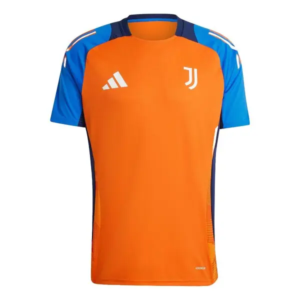 Adidas Juventus Tiro 24 Competition Football Training Shirt - Orange/blue