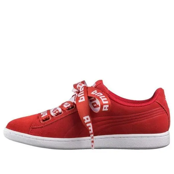 PUMA Vikky Ribbon Bold Low Top Sneakers - Red