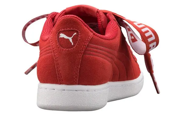PUMA Vikky Ribbon Bold Low Top Sneakers - Red