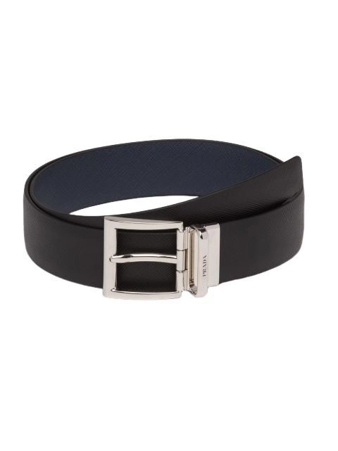 Burberry Check Leather Belt