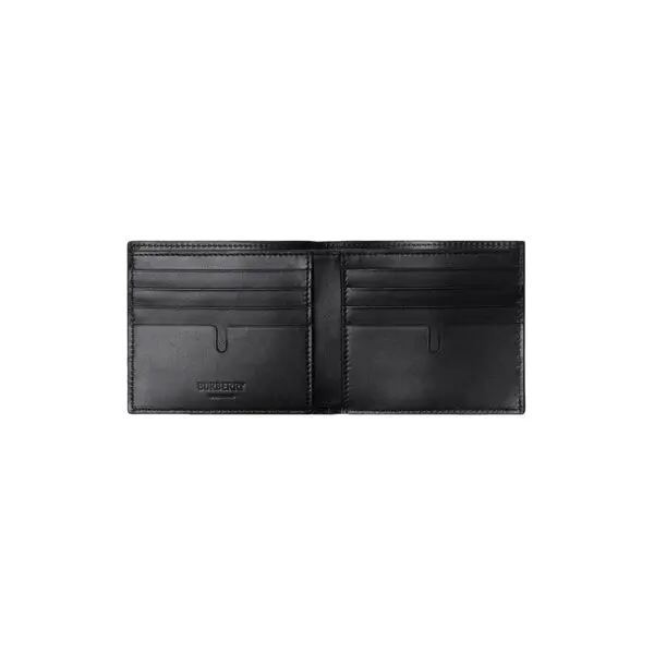 Burberry 26 Embossed Check Bifold Wallet