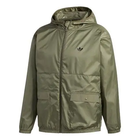 Adidas Originals Athleisure Zip-up Hooded Jacket - Green