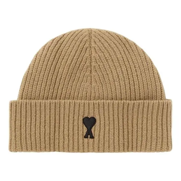 AMI Paris De Coeur Beanie - Camel