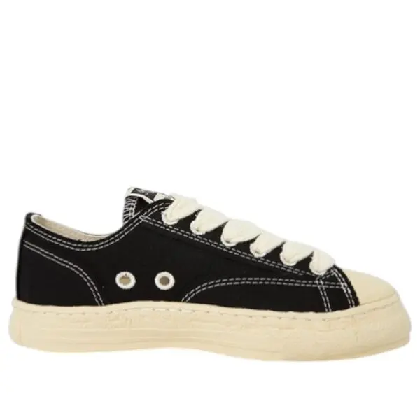 Mihara Yasuhiro Roy Past Sole Canvas Low Top Sneakers - Black
