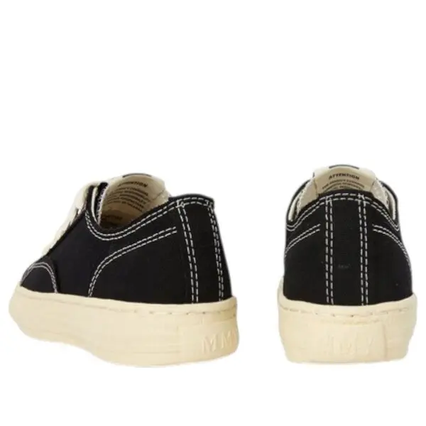 Mihara Yasuhiro Roy Past Sole Canvas Low Top Sneakers - Black