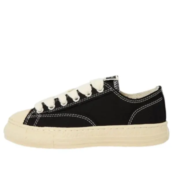 Mihara Yasuhiro Roy Past Sole Canvas Low Top Sneakers - Black