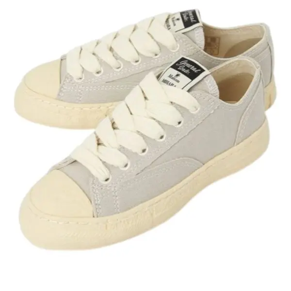 Mihara Yasuhiro Roy Past Sole" Canvas Low Top Sneakers - Grey