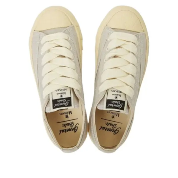 Mihara Yasuhiro Roy Past Sole" Canvas Low Top Sneakers - Grey