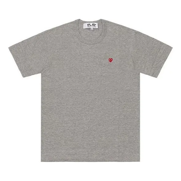 Play Comme Des Garcon Small Heart T-shirt - Grey