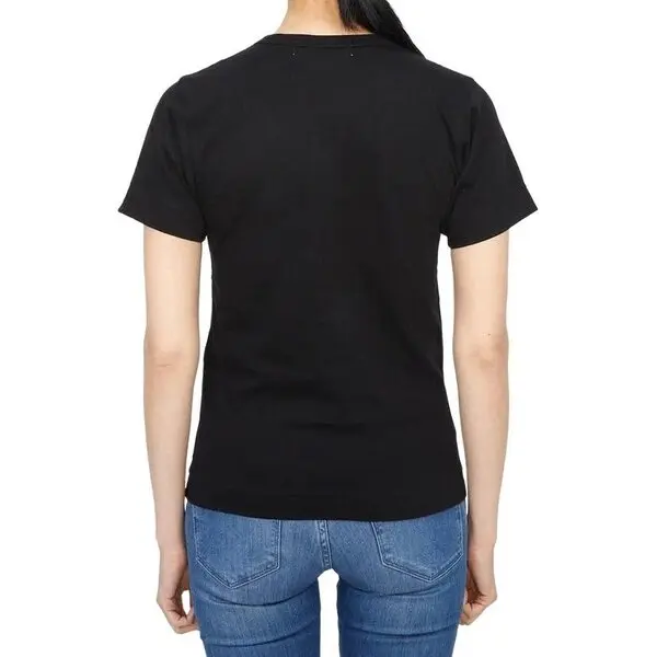 Play Comme Des Garcon Fw25 X Invader Heart T-shirt - Black