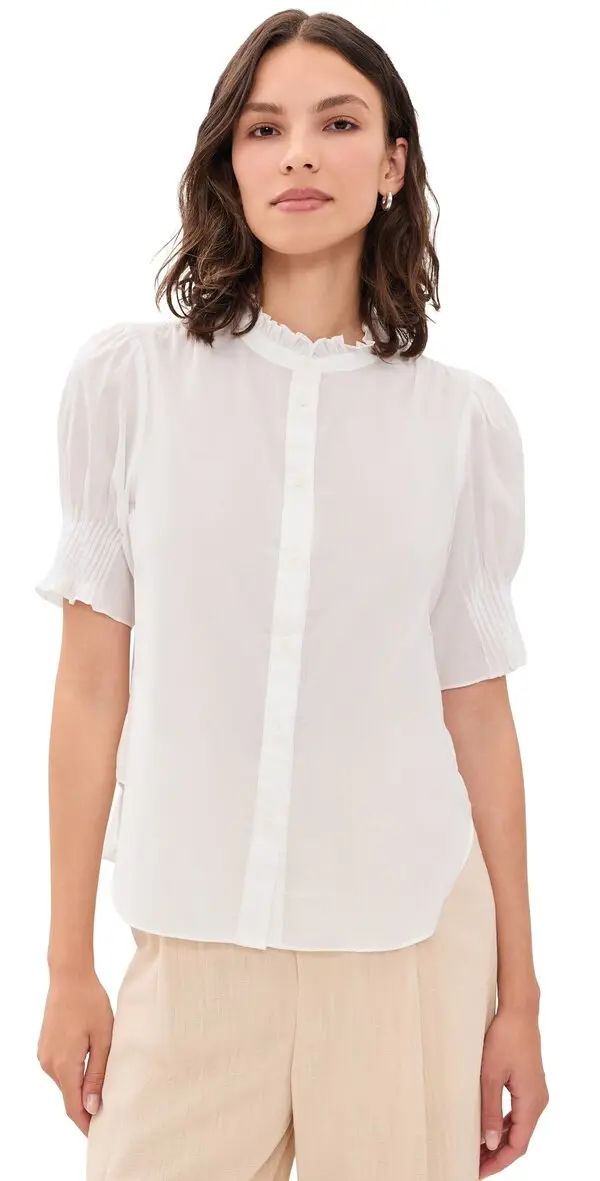 Rag & Bone Dakota Button Down Shirt - Bone