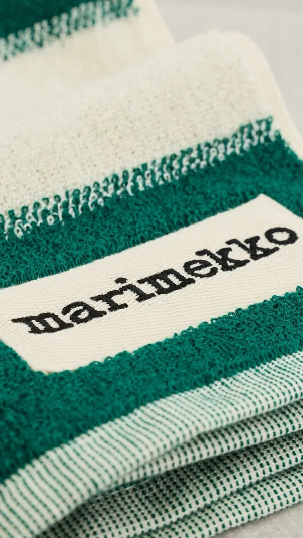 Marimekko Galleria Guest Towel Striped Terry Cloth