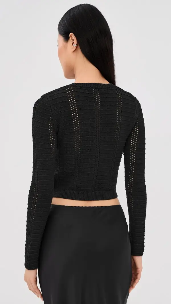 Sablyn Charlotte Slim Crewneck Cardigan