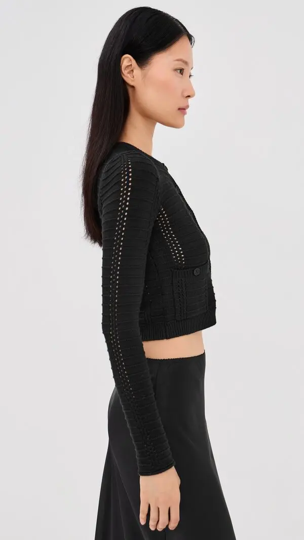Sablyn Charlotte Slim Crewneck Cardigan