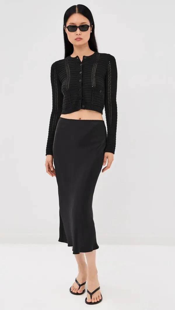 Sablyn Charlotte Slim Crewneck Cardigan