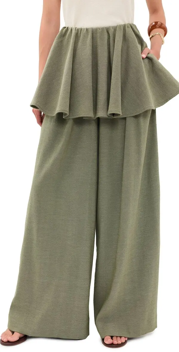 MARRAKSHI LIFE Peplum Wide Leg Pants