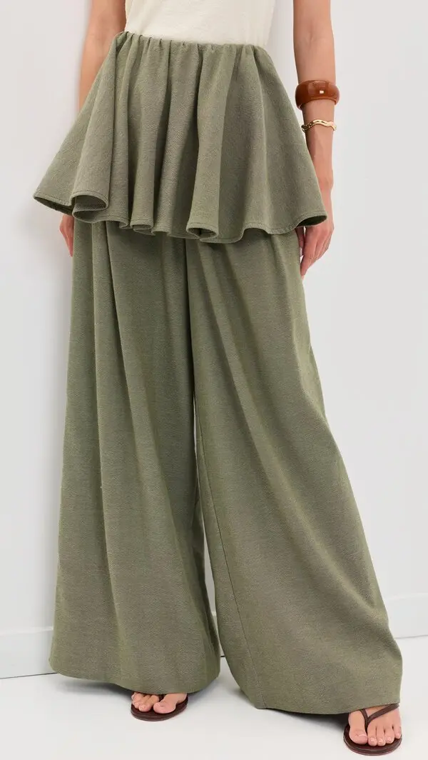 MARRAKSHI LIFE Peplum Wide Leg Pants