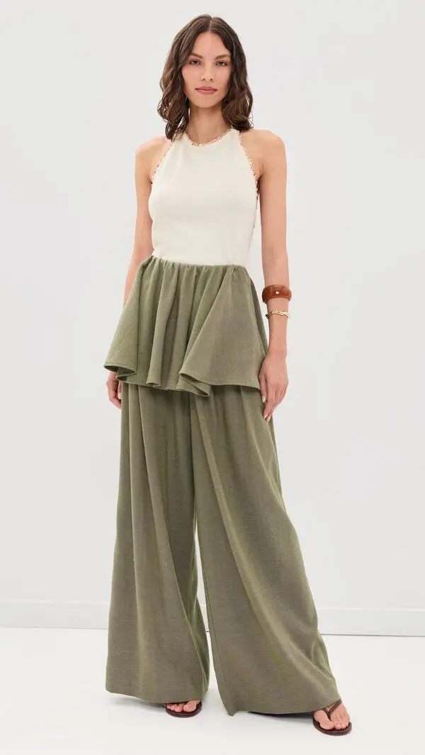 MARRAKSHI LIFE Peplum Wide Leg Pants