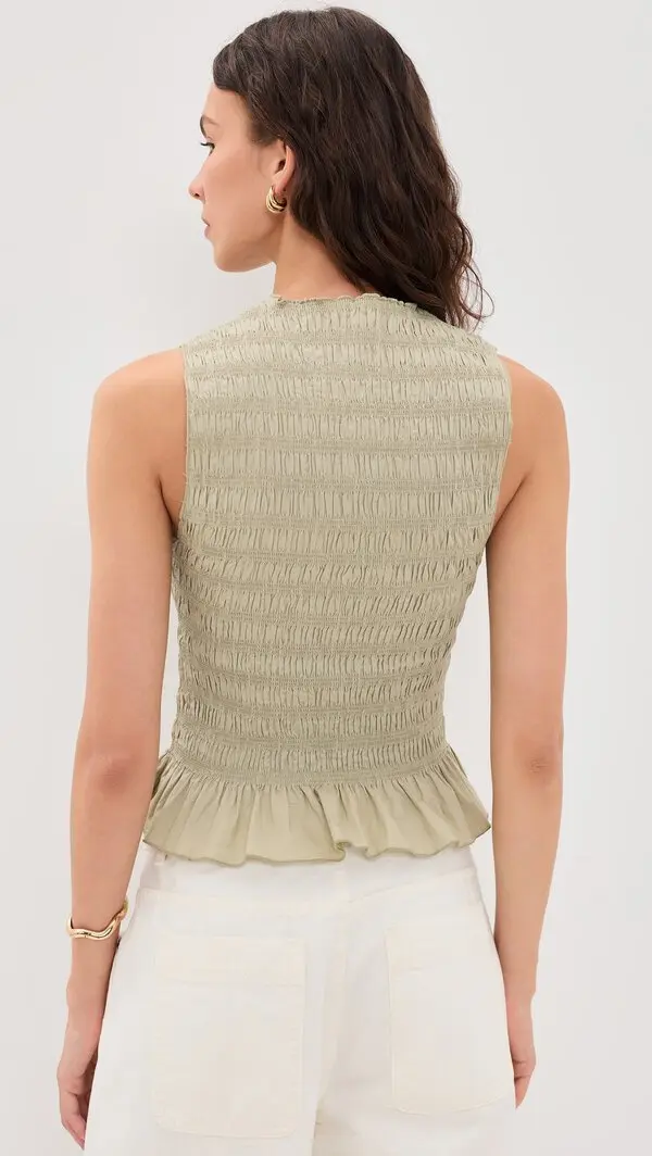 PISTOLA Phoebe Smocked Tank