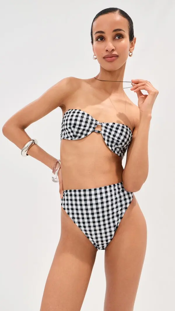 LE BOP High Waisted Bikini Bottoms