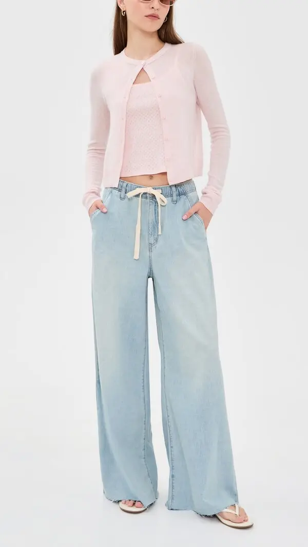 DAZE Cabana Wide Leg Pull On Jeans