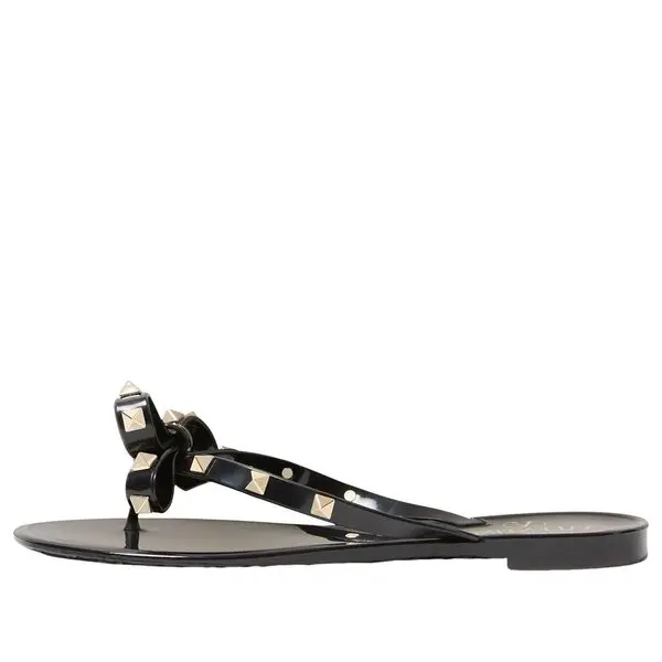 Valentino Garavani Rockstud Embellished Sandals - Black