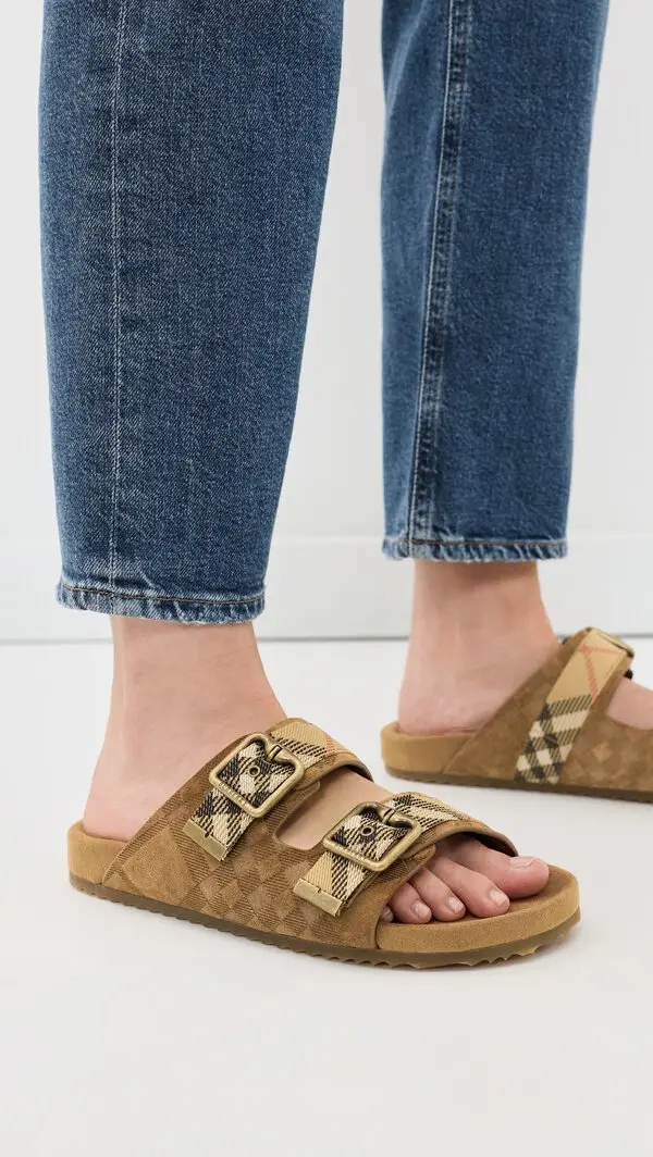 Burberry Suede Urchin Sandals