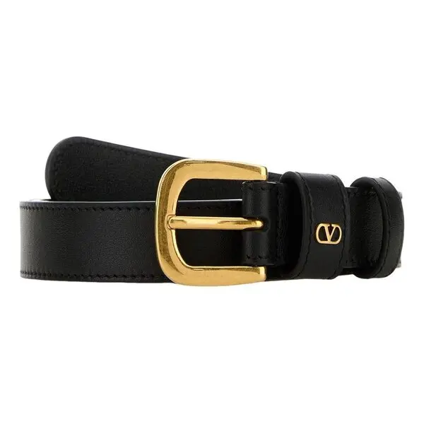 Valentino Garavani V Logo Belt - Black