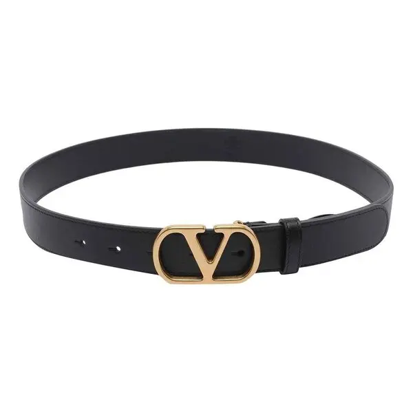 Valentino Garavani V Logo Signature Belt - Black