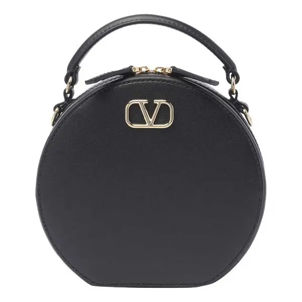 Valentino Garavani V-logo Signature Mini Handbag - Black
