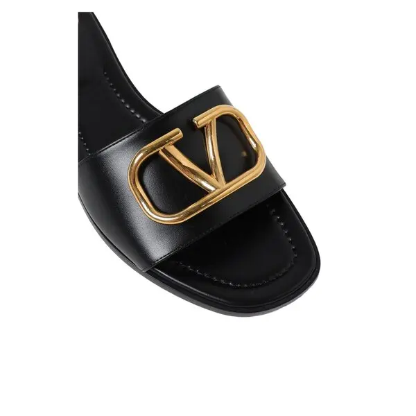 Valentino Garavani V Logo Signature Flat Slides