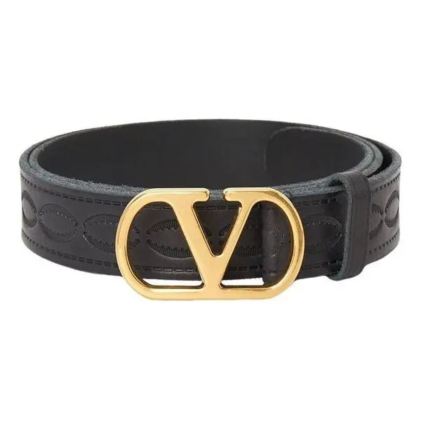 Valentino Garavani V-logo Signature Belt - Black