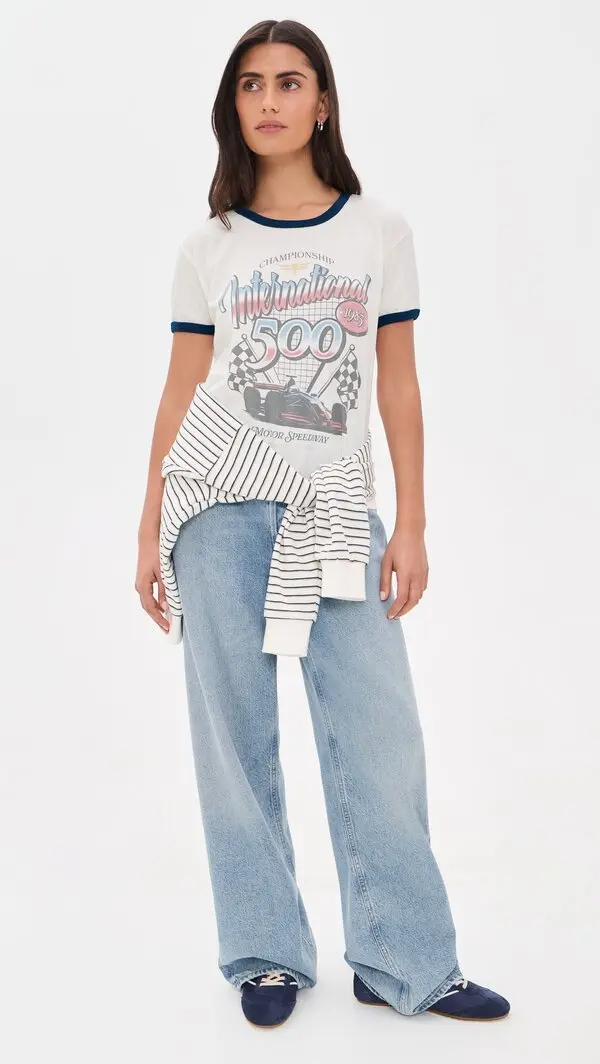 The Original Retro Brand Motor Speedway Ringer Tee
