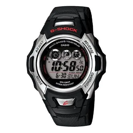 Casio G-shock Digital Watch - Black Silver