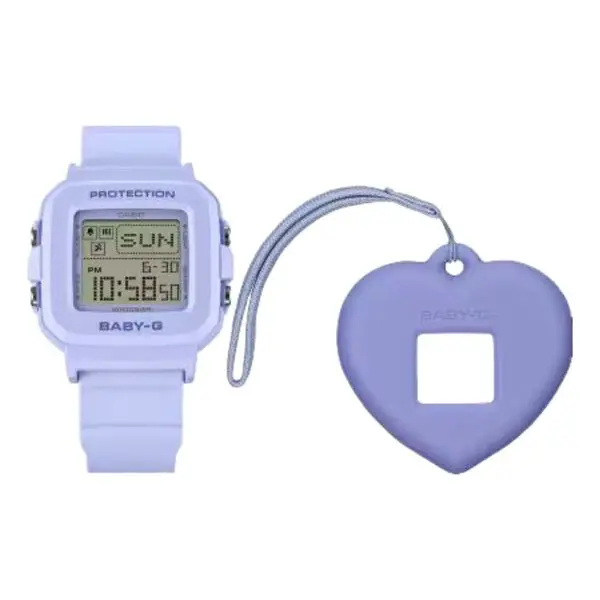Casio Digital Watch With Interchangeable Band - Purple
