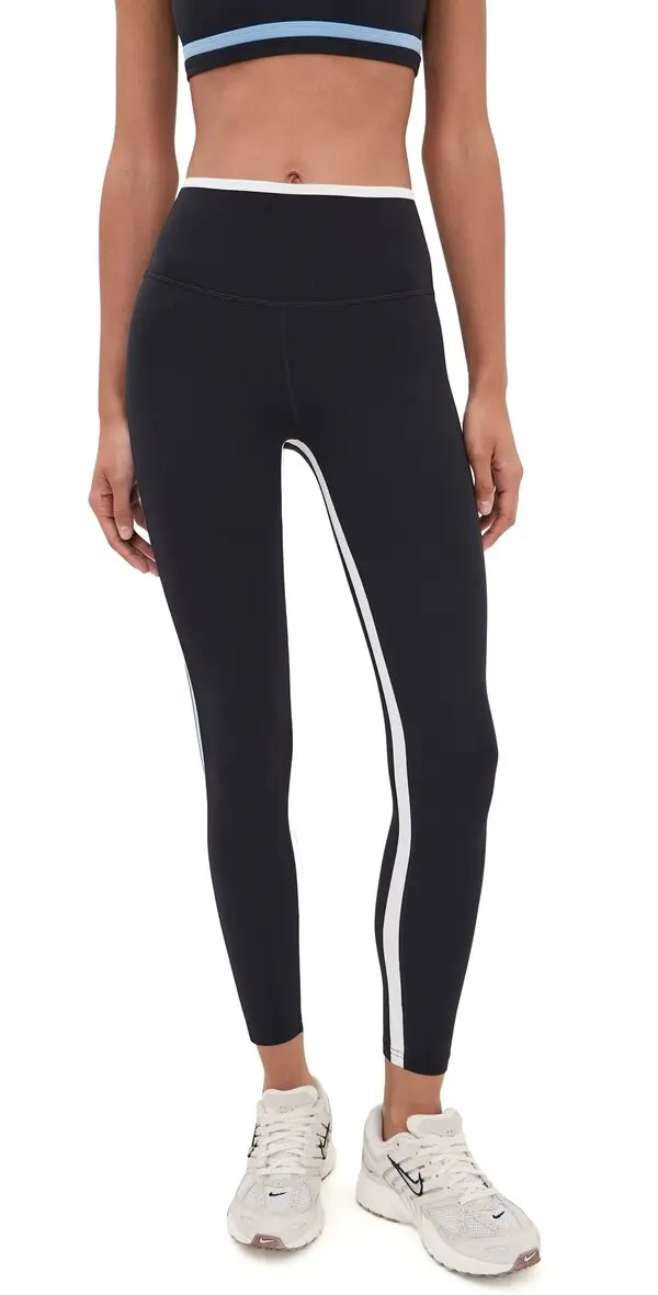 Splits59 Sam High Waist Rigor 7/8 Leggings - Black/skylight