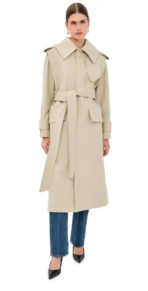 Victoria Beckham Philippa Trench Coat - Beige