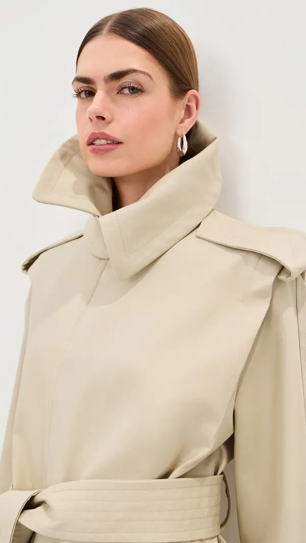 Victoria Beckham Philippa Trench Coat - Beige